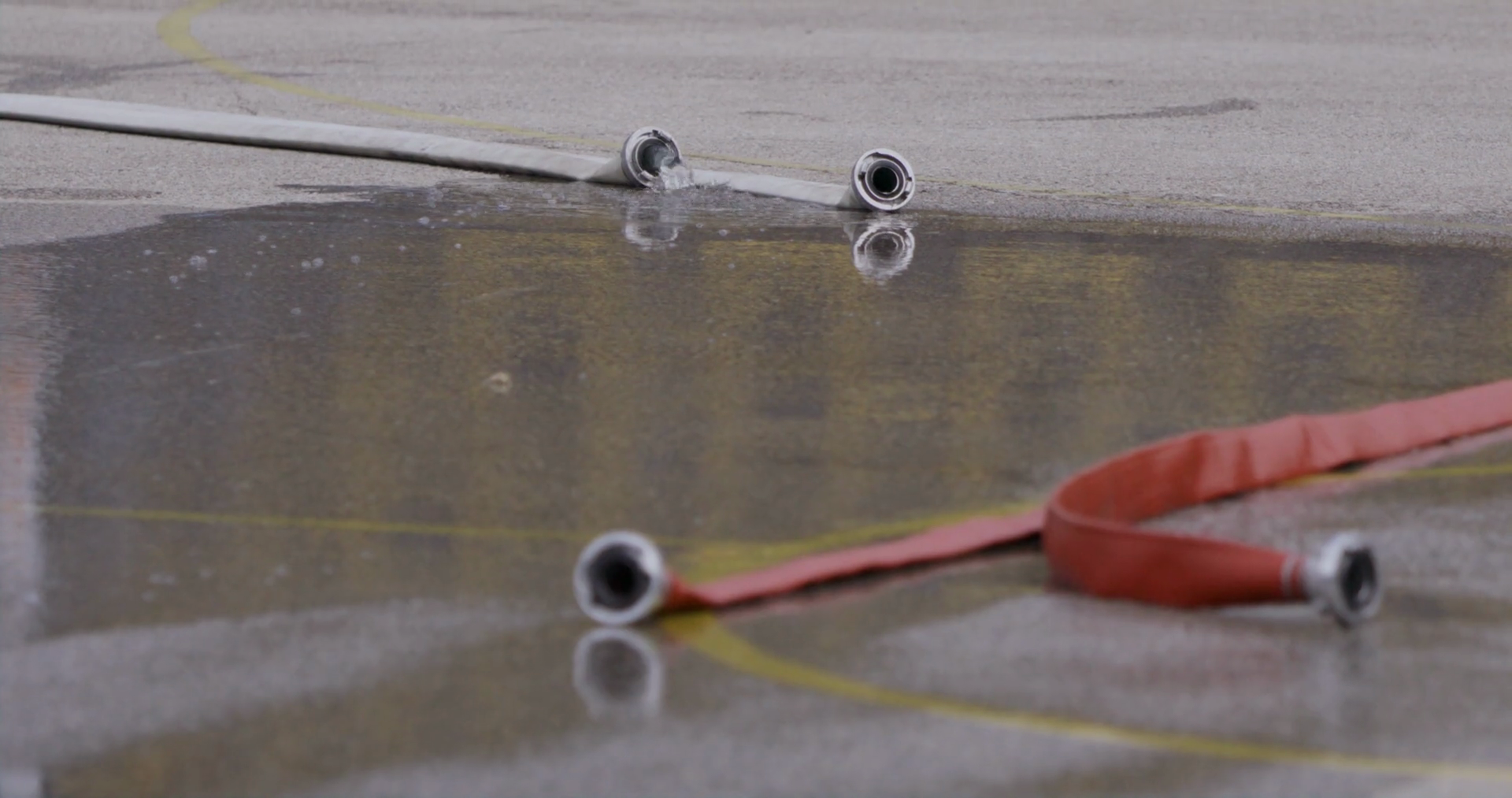 An Up-close Shot Captures Fire Hose With Stock Footage SBV-348653942 ...
