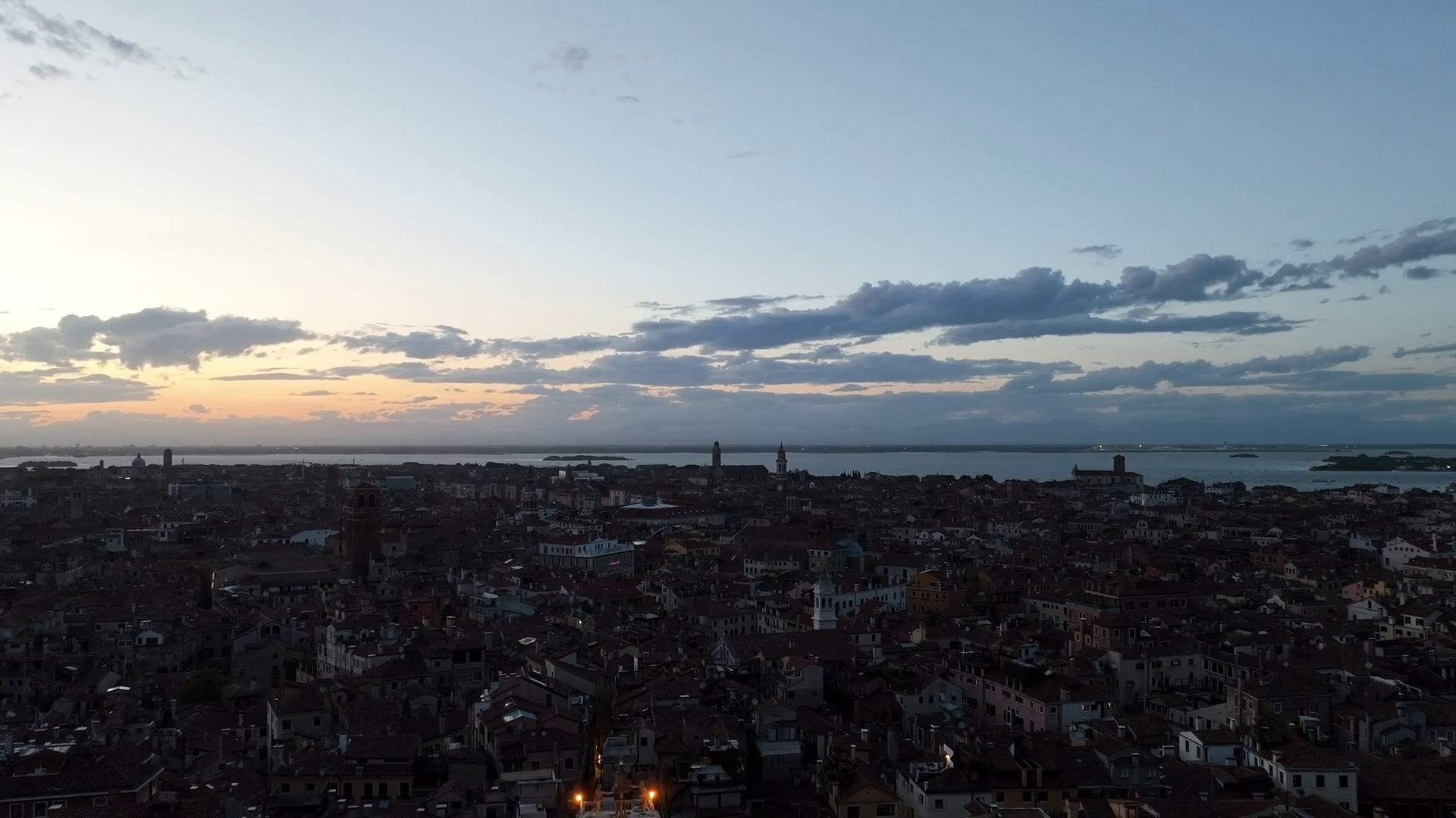 Cinematic Aerial Venice Cityscape Landmark Stock Footage SBV-348795792 ...