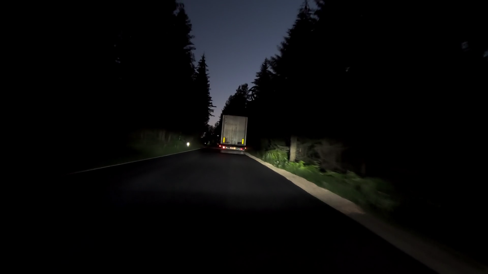 Driving Car On Countryside Road At Night Stock Footage SBV-348809964 ...