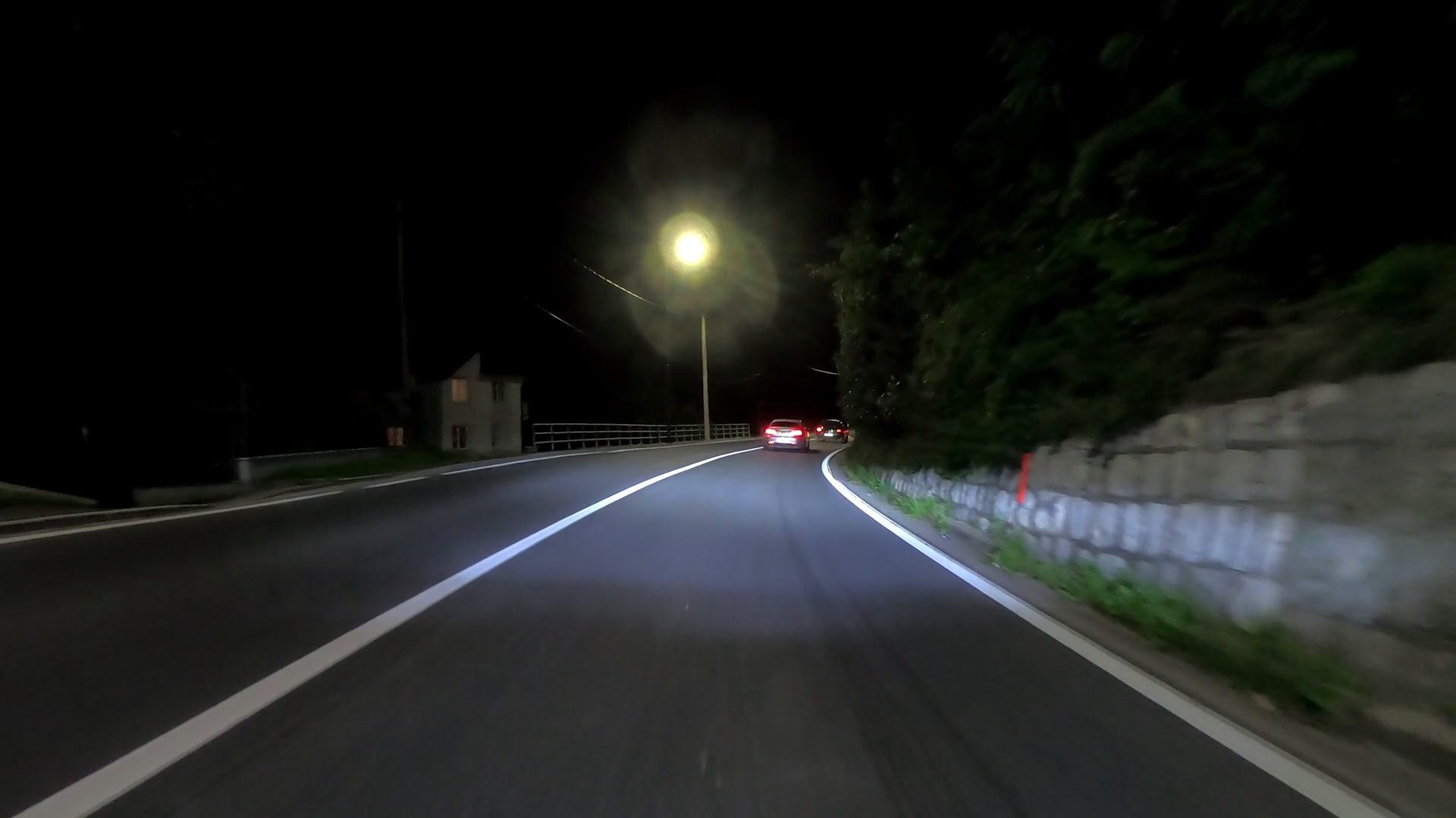 Driving Car On Countryside Road At Night Stock Footage SBV-348813007 ...