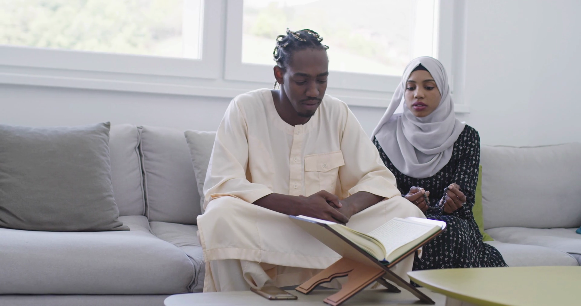 African Muslim Couple At Home In Ramadan Stock Footage SBV-346503287 ...