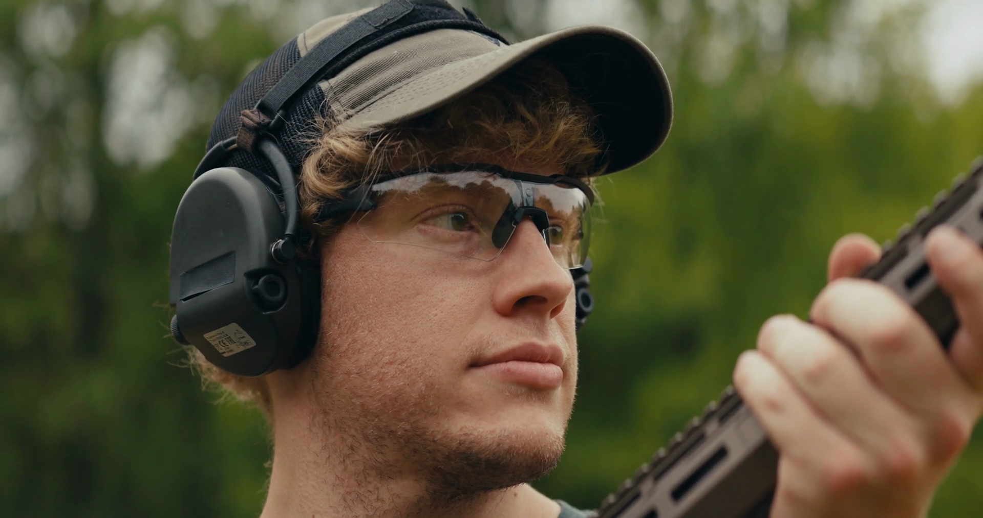 Portraits Of Young Man At Gun Range Stock Footage SBV-352095960 ...