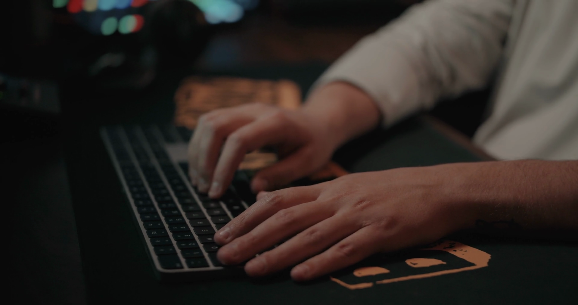 Film Editors Hands Typing On Keyboard Mouse Stock Footage SBV-352103638 ...