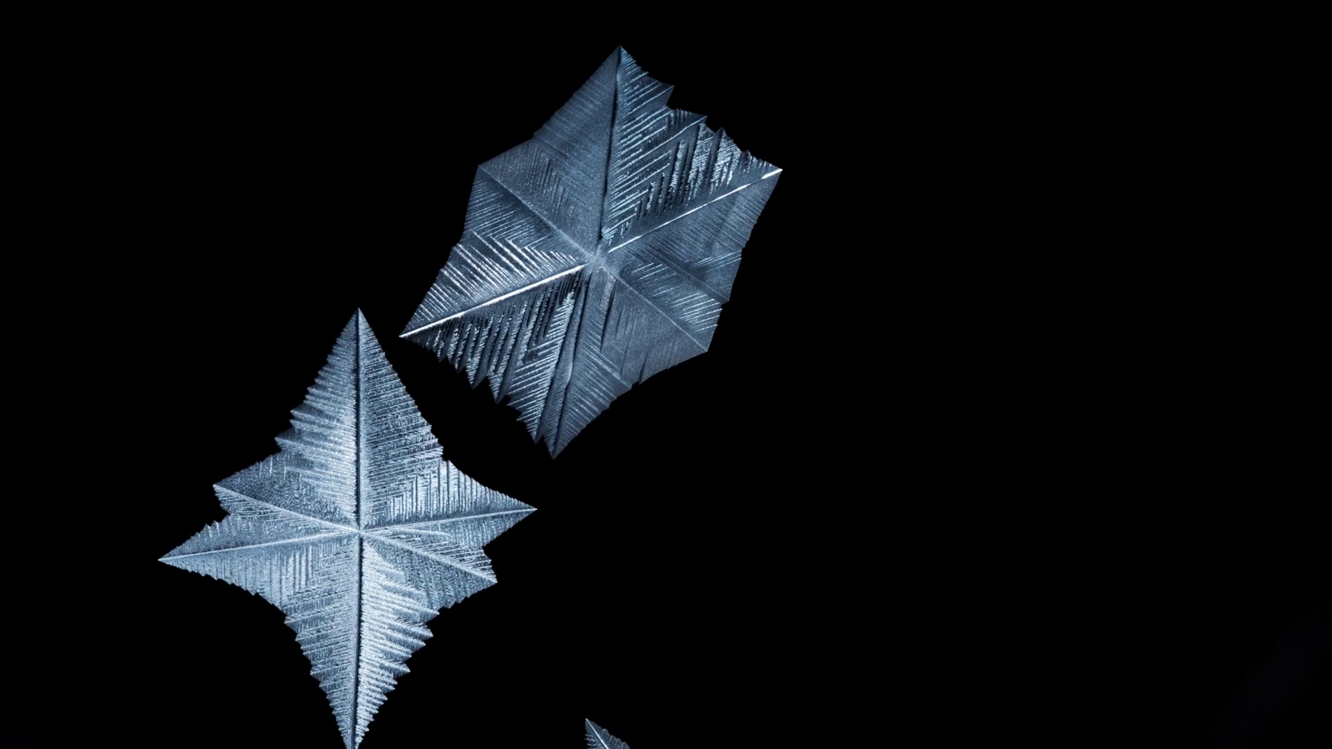 Freezing Pattern Of Snowflake Forming On Stock Footage SBV-349054569 ...