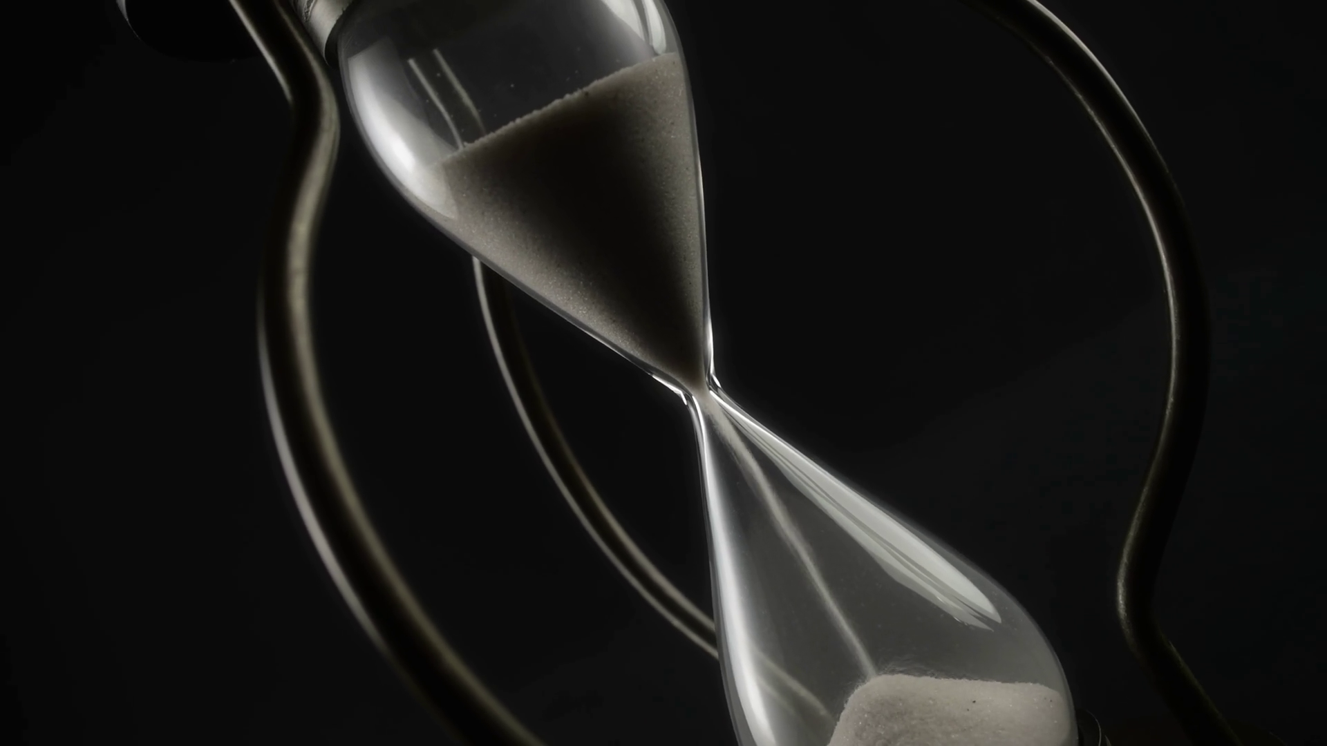Abstract Shot Of Rotating Hourglass With Stock Footage SBV-352520112 ...