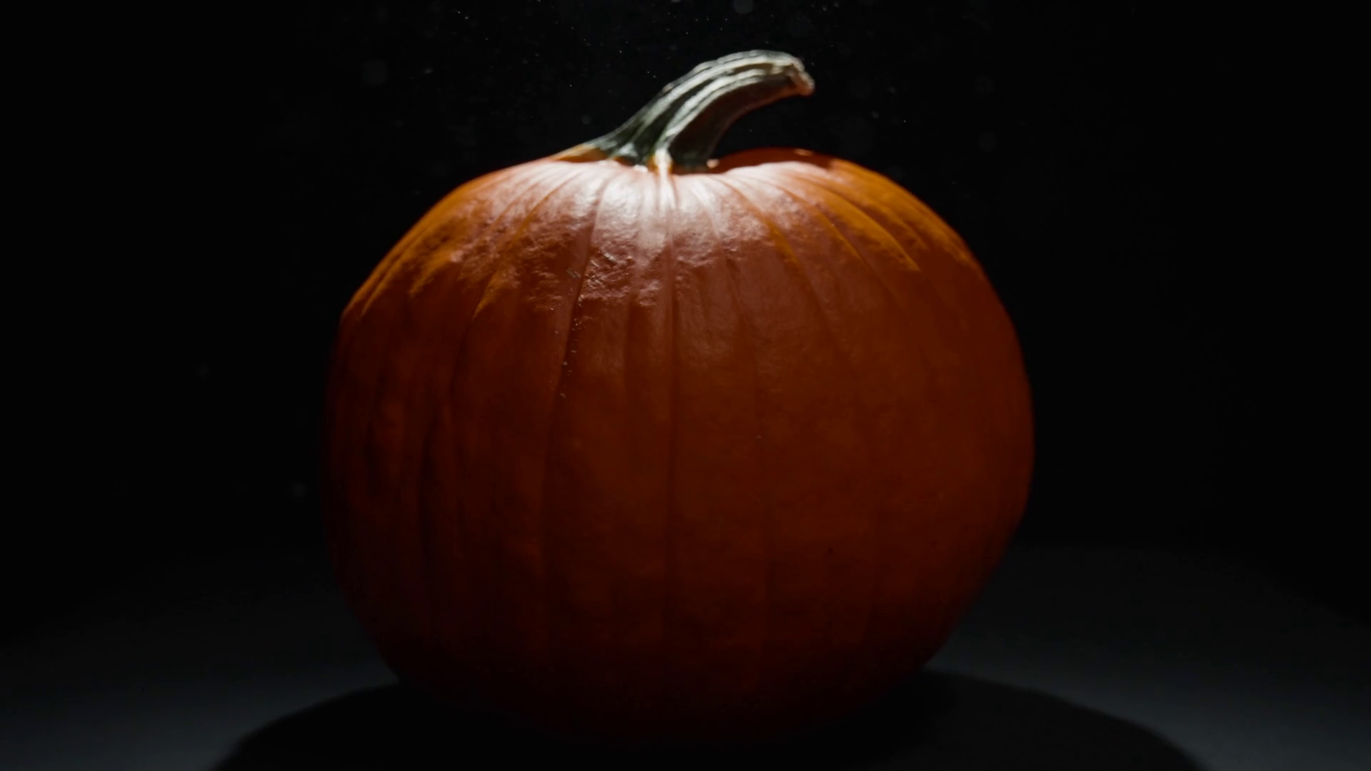 White Particles Falling Onto Pumpkin On Stock Footage SBV-347230824 ...