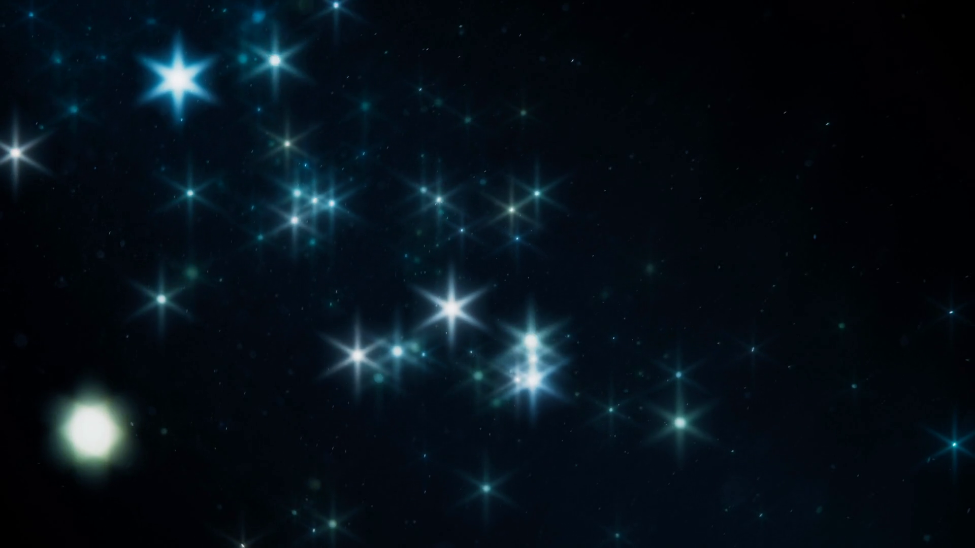 Star Shaped Blue Particles Floating In Air Stock Footage SBV-347233619 ...