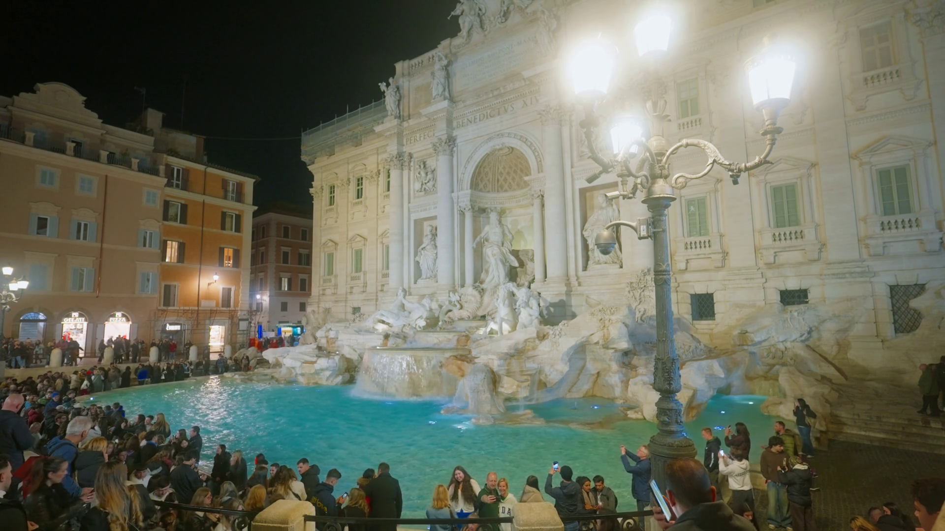 The Famous Trevi Fountain At Night Of Stock Footage SBV-352109292 ...
