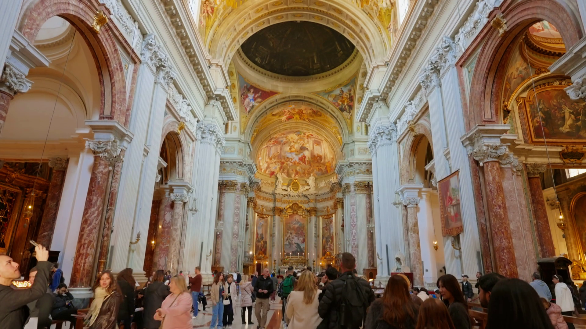 The Church Of Saint Ignazio With Incredibly Stock Footage SBV-352562038 ...