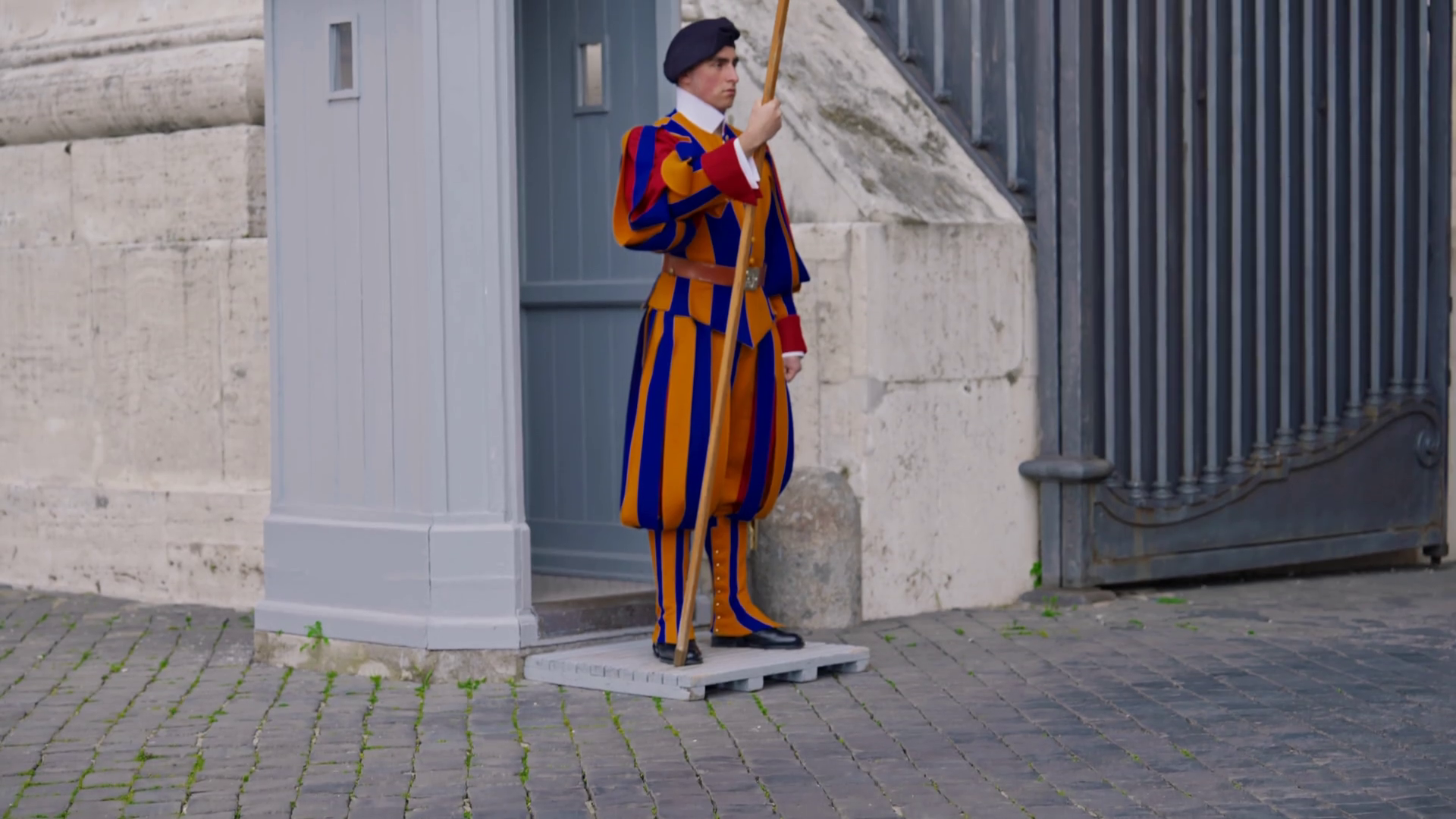 Swiss Guards In Traditional Renaissance Stock Footage SBV-352554795 ...