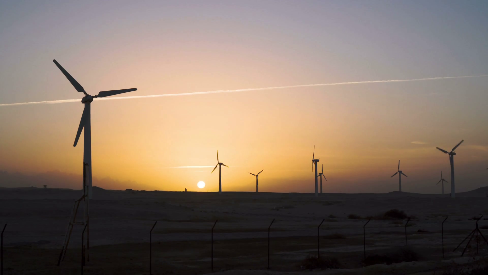 4k Beautiful Windmill Turbines Harnessing Stock Footage SBV-321335921 ...
