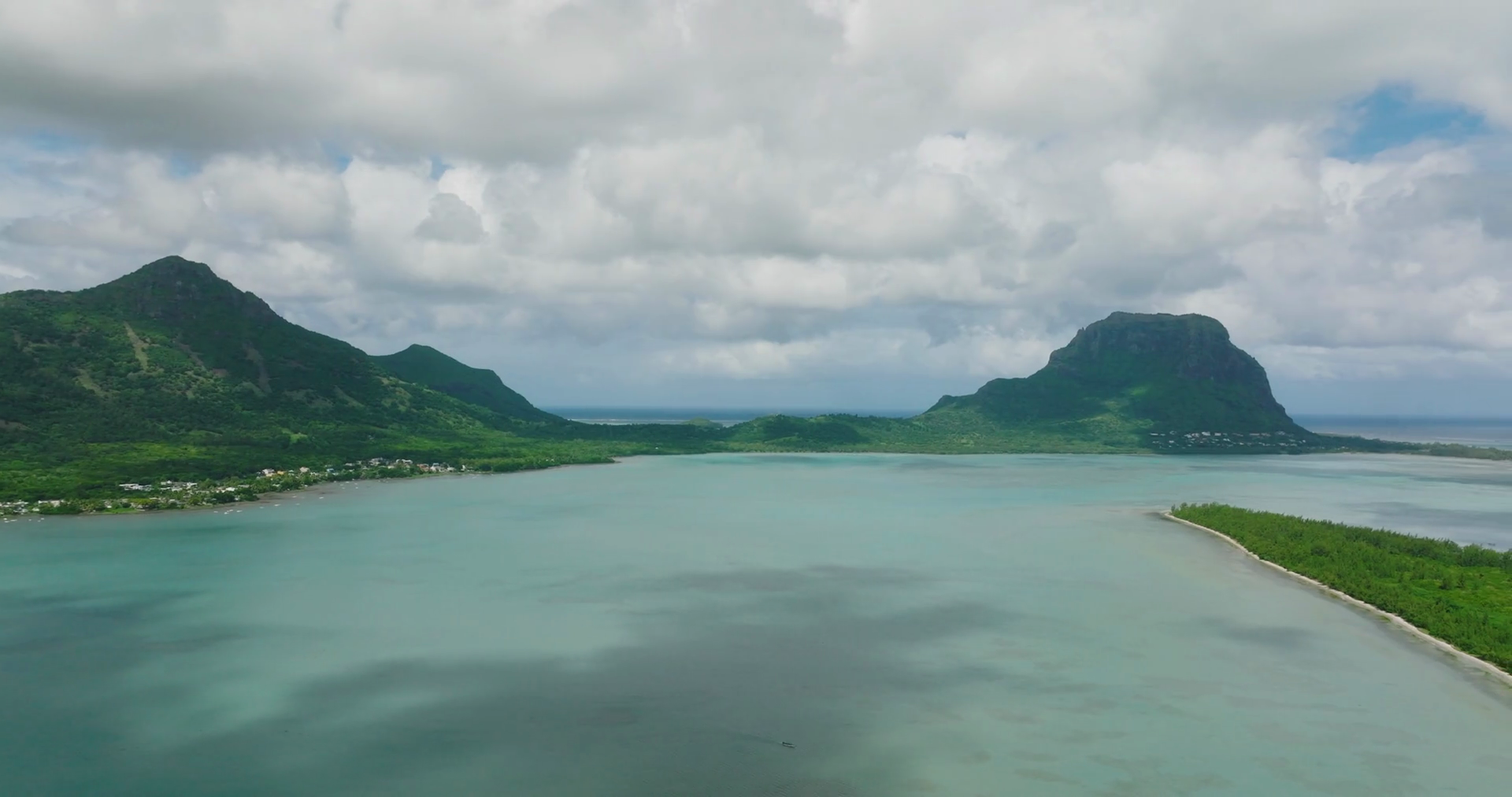 Tropical Beach In Mauritius Beach With Palm Stock Footage SBV-346993878 ...