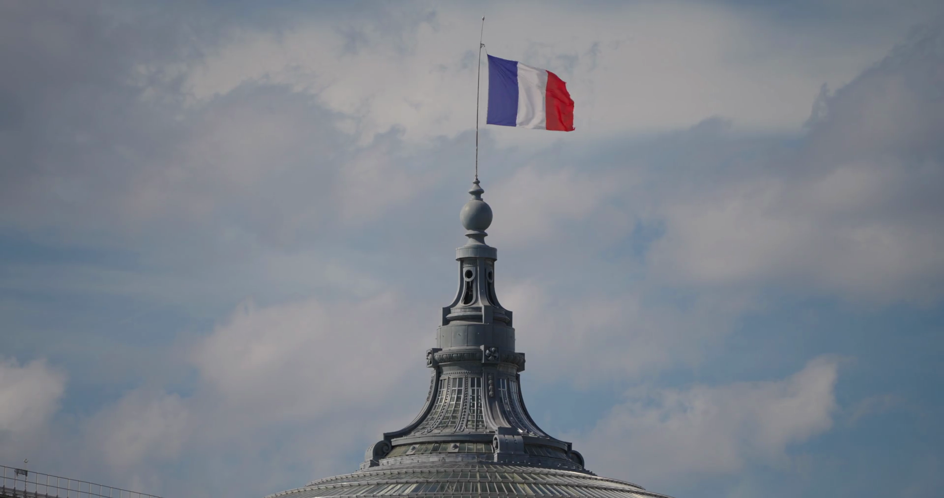French Flag Waving In Wind France Flag On Stock Footage SBV-348418054 ...