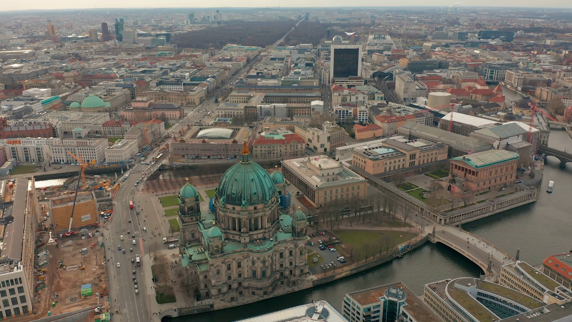 Aerial View Berlin Cathedral 4k Stock Footage SBV-333320593 - Storyblocks
