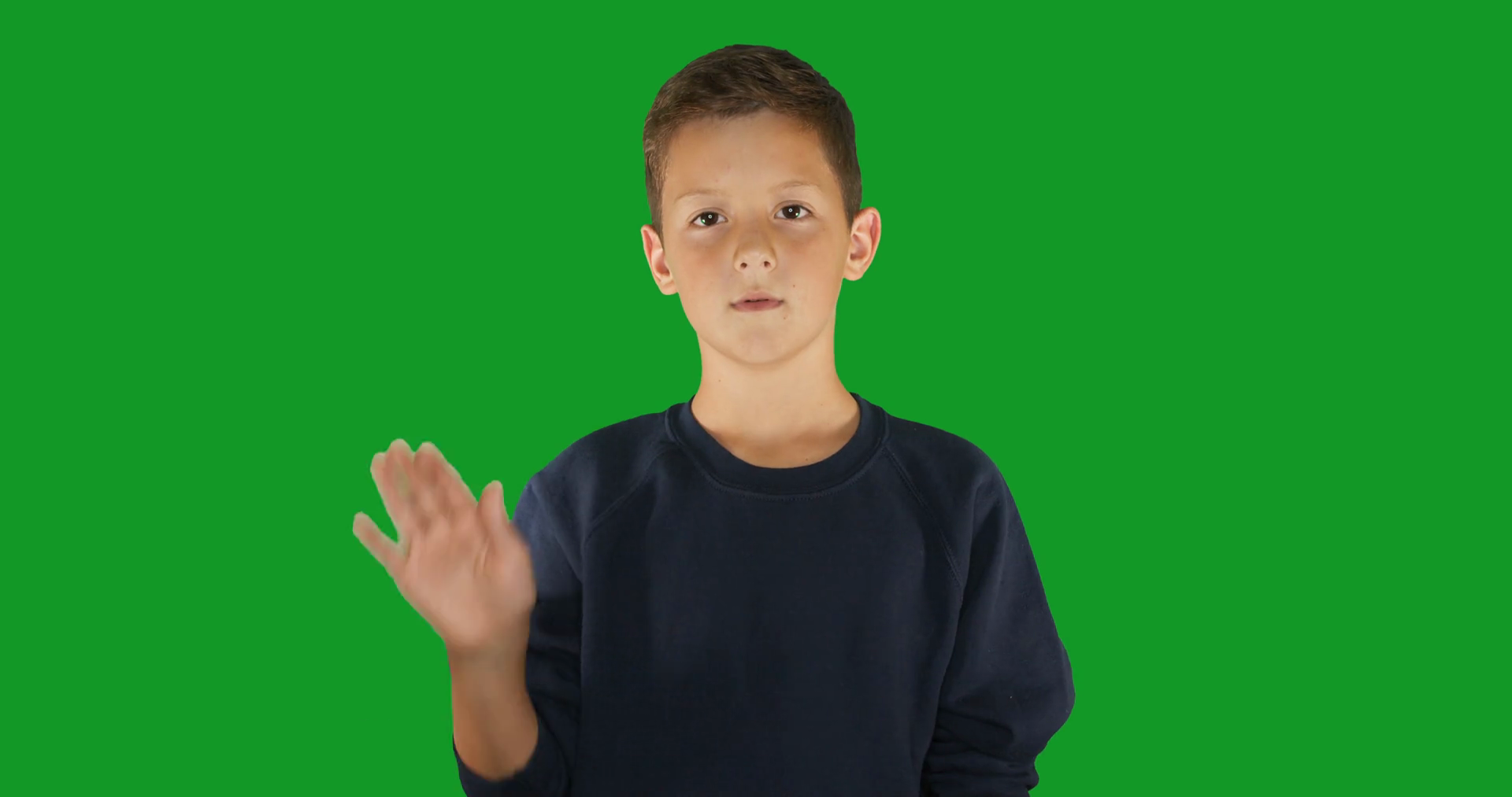 Deaf Boy Signing I Know Sign Language Stock Footage SBV-337770565 ...