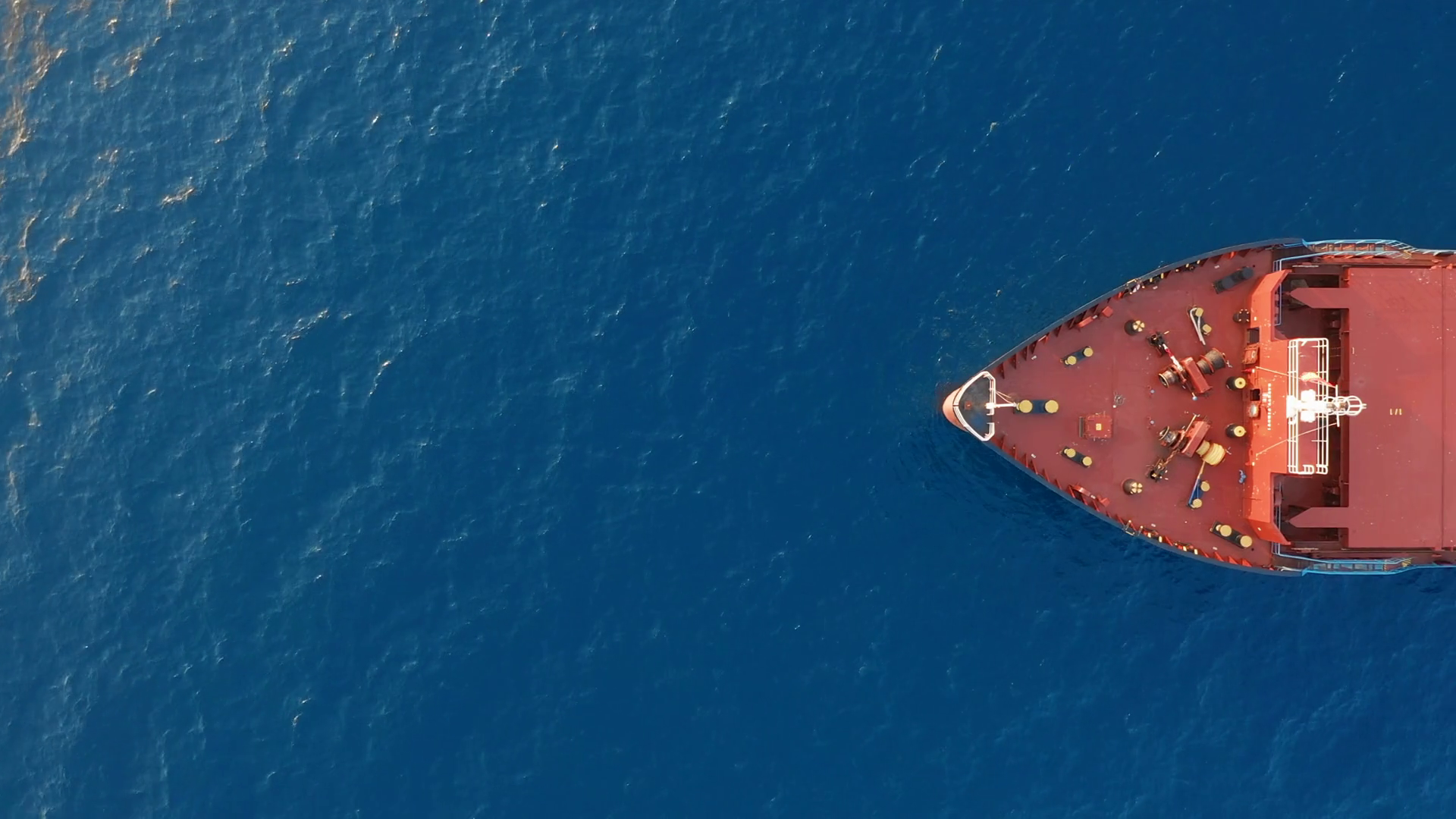 Freight Ship Floating On Sea Aerial View Stock Footage SBV-338066816 ...