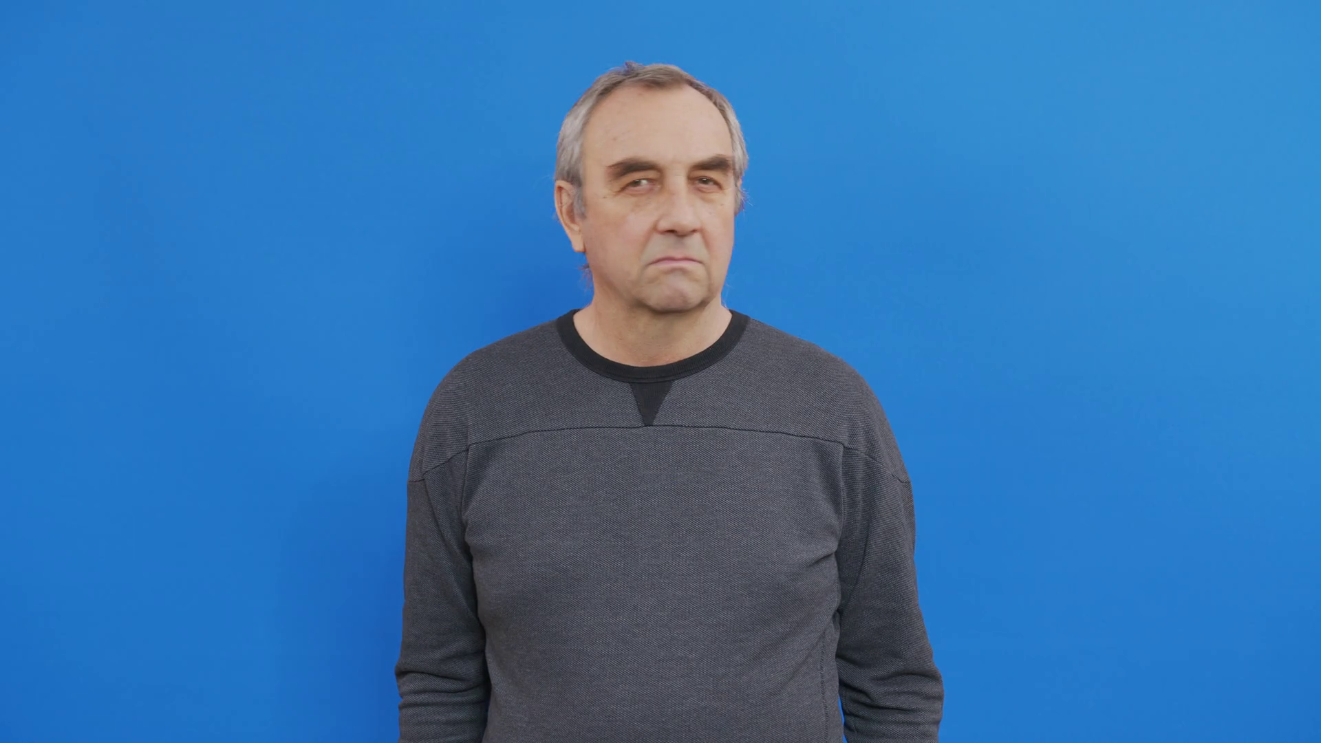 Senior Bald Man Showing Refusal Gesture Stock Footage SBV-338968798 ...