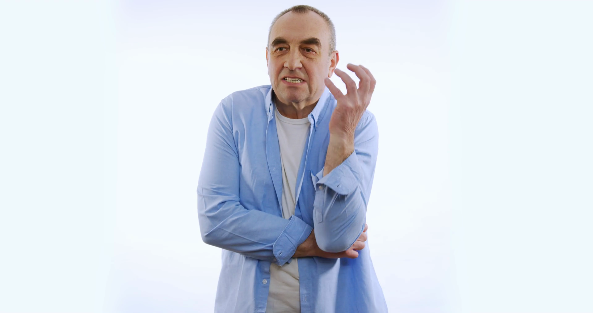 Shocked Old Expressive Man Gets Angry Stock Footage SBV-338343620 ...