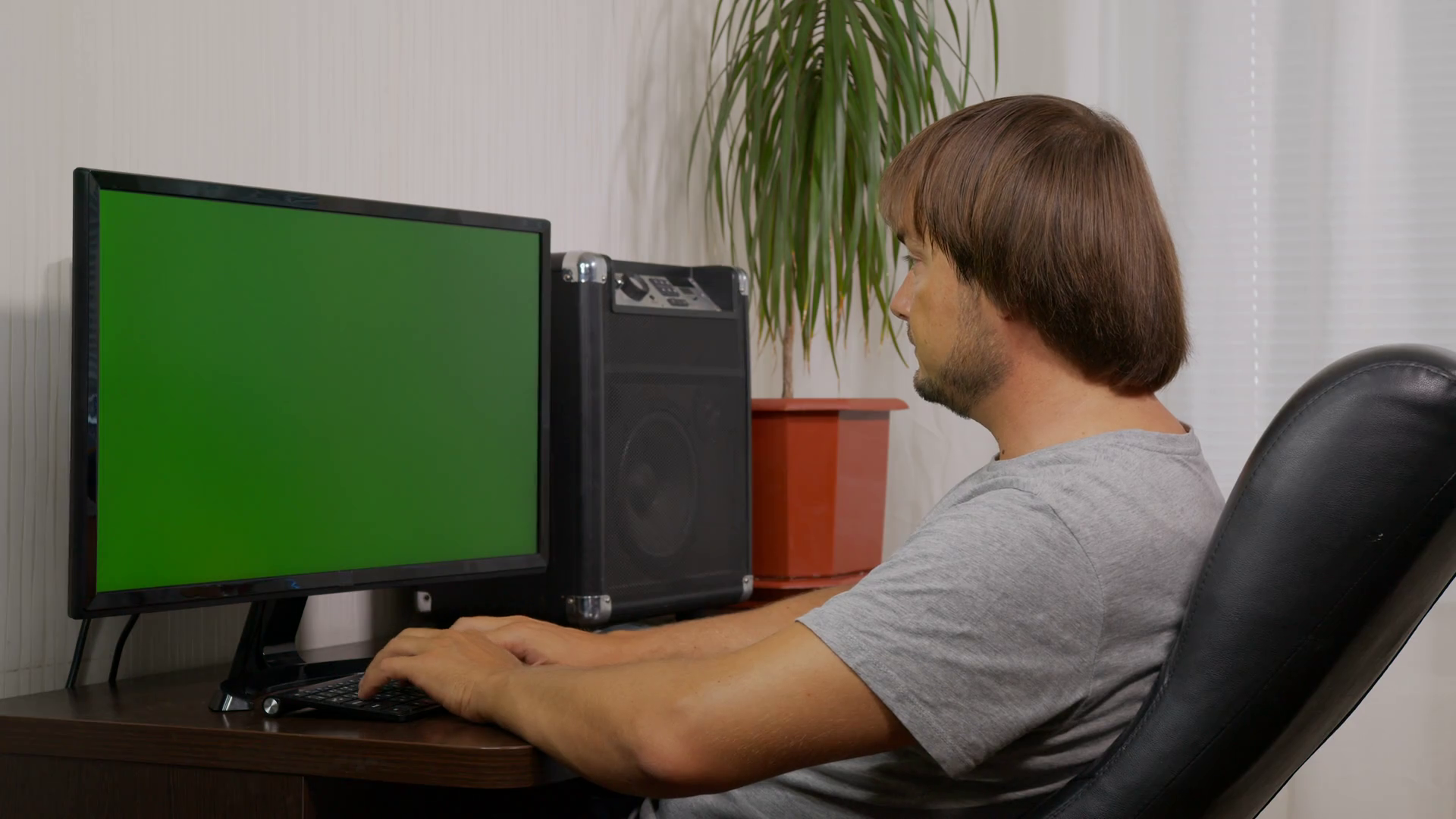 Shot Of Man Typing On Laptop Keyboard With Stock Footage SBV-338602666 ...