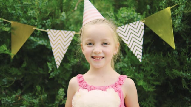 Birthday Little Girl Stock Footage: Royalty-Free Video Clips - Storyblocks