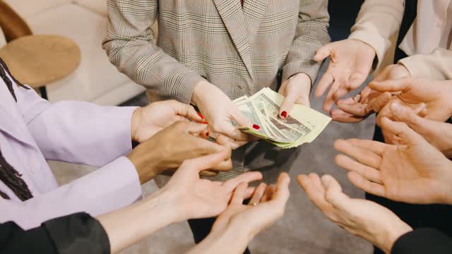 Distributing Money Stock Footage: Royalty-Free Video Clips - Storyblocks