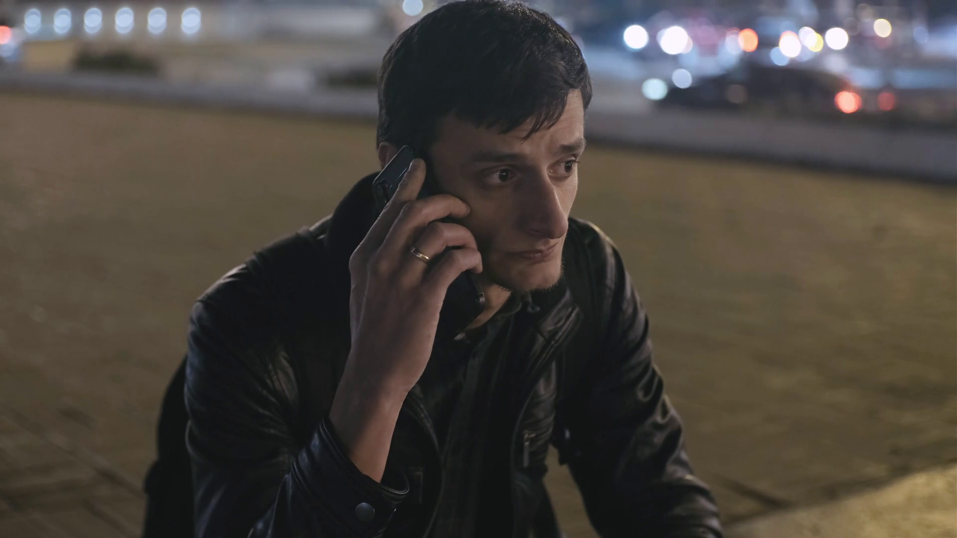 Portrait Of Seriously Young Man Talking On Stock Footage SBV-346907852 ...