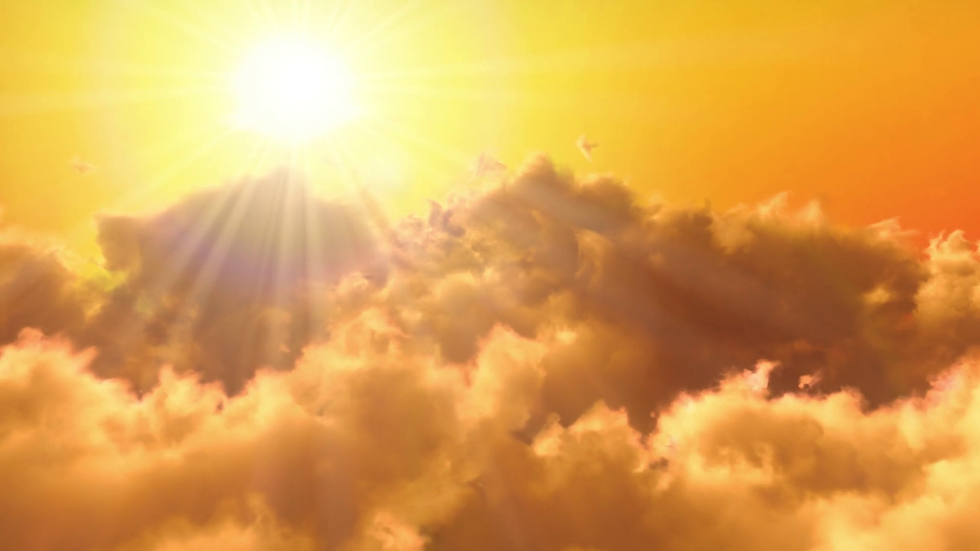 Flight Over Sunset Clouds High Quality Stock Motion Graphics SBV ...