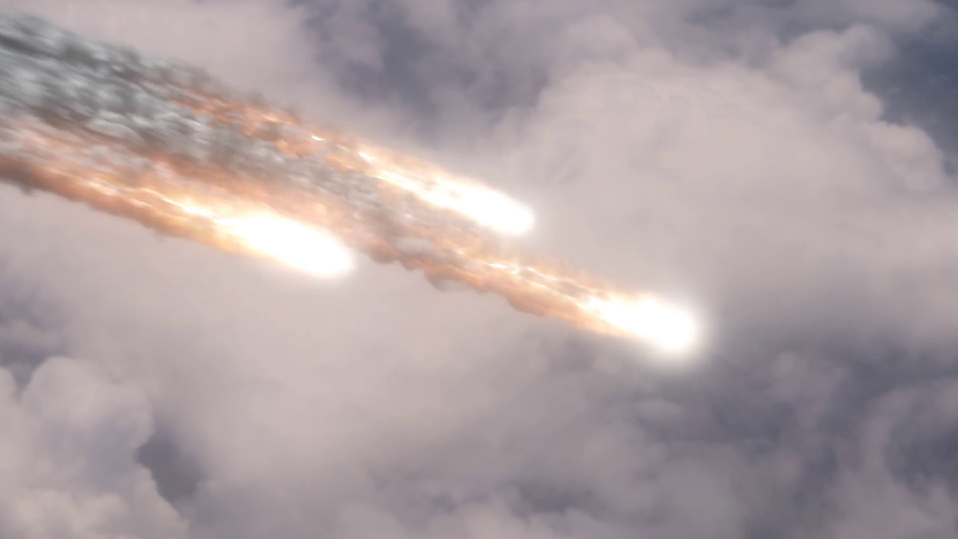 Meteor (asteroid) Fragments Burn Up In Stock Footage SBV-351933664 ...