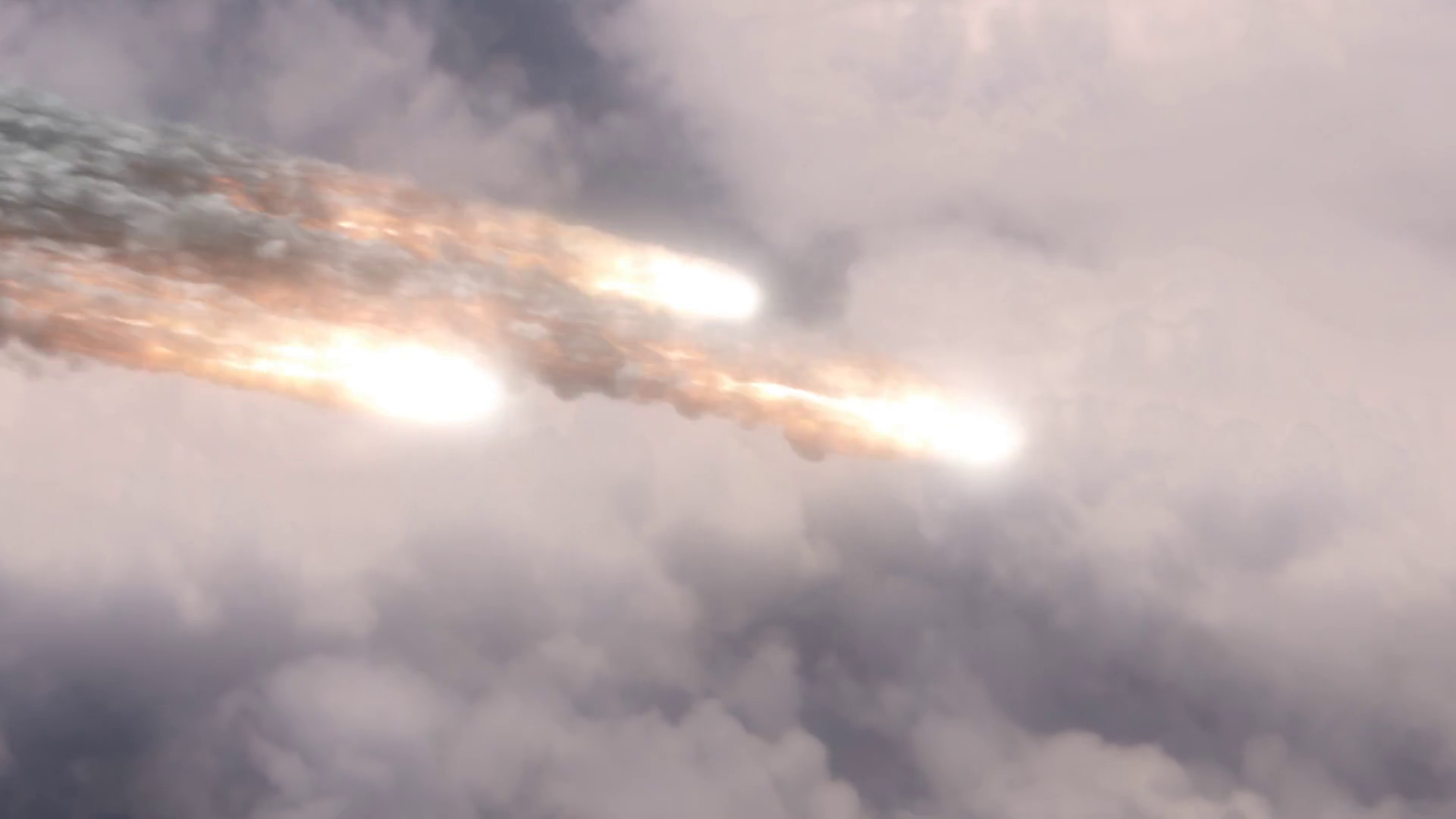 Meteor (asteroid) Fragments Burn Up In Stock Footage SBV-351933663 ...