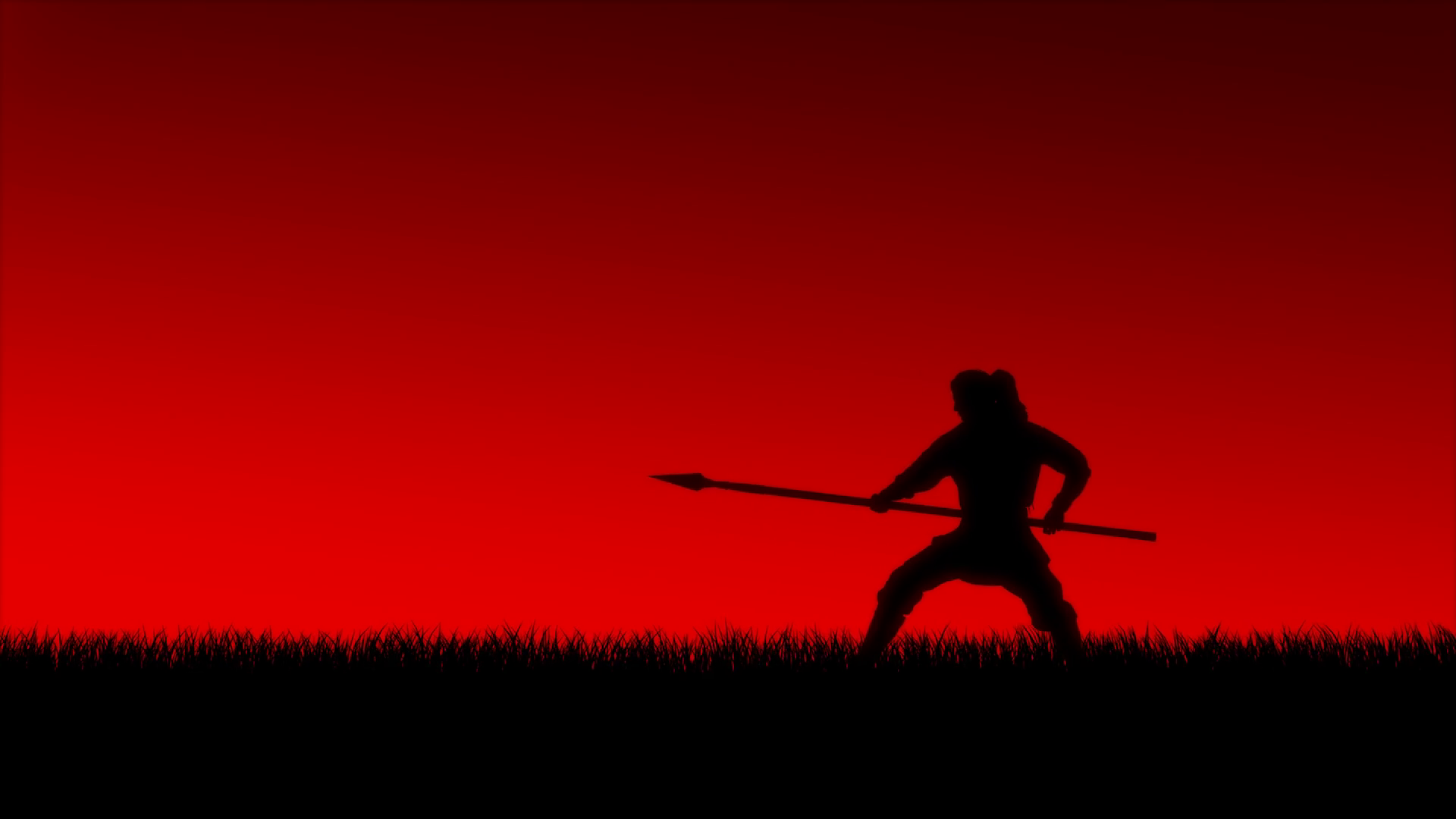 Asian Warrior Training At Sunset Seamless Stock Motion Graphics SBV ...