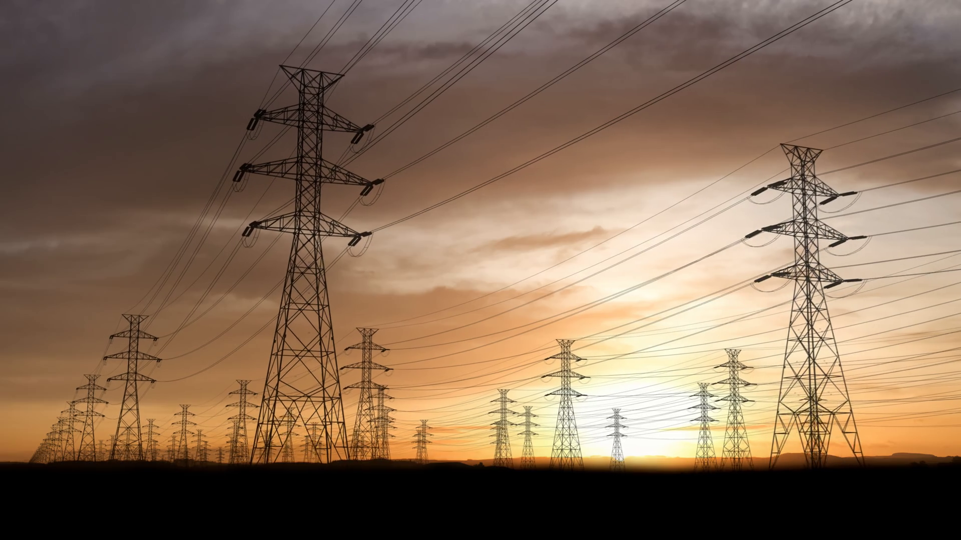 High Voltage Electric Power Transmission Stock Footage SBV-347204603 ...