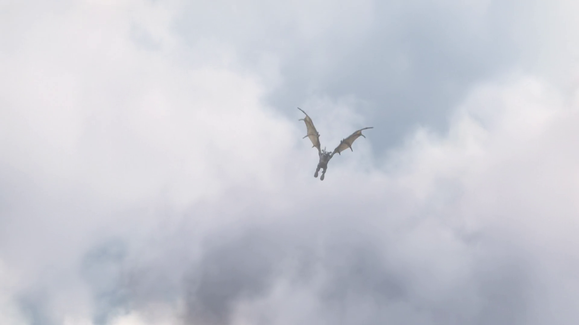 Realistic Dragon flying in the sky and breathing a flame, 30 FPS ...
