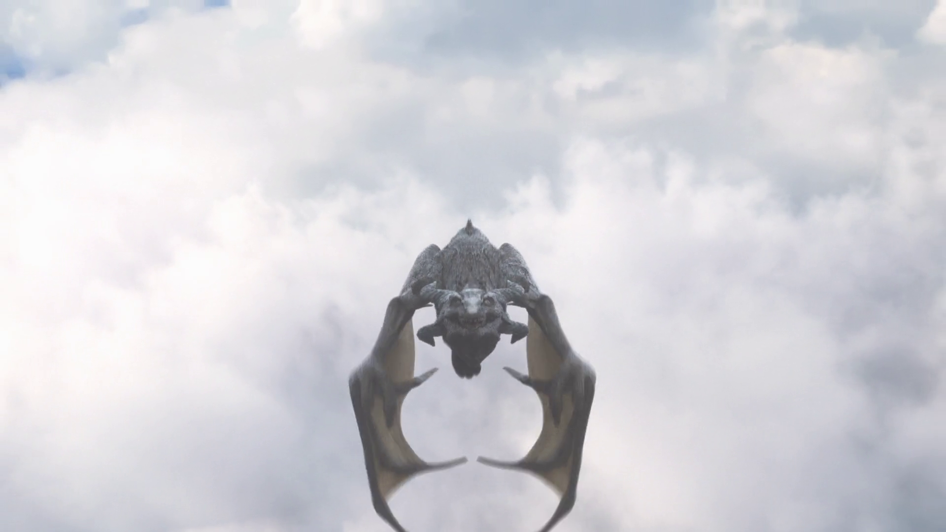 Realistic Dragon flying in the sky. Production Quality footage in ...