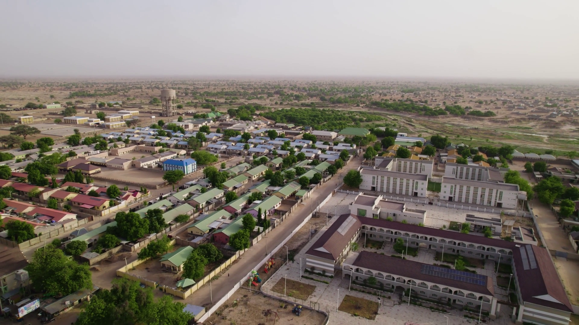 Aerial View Of Maiduguri's Expanding Horizons Stock Footage SBV ...