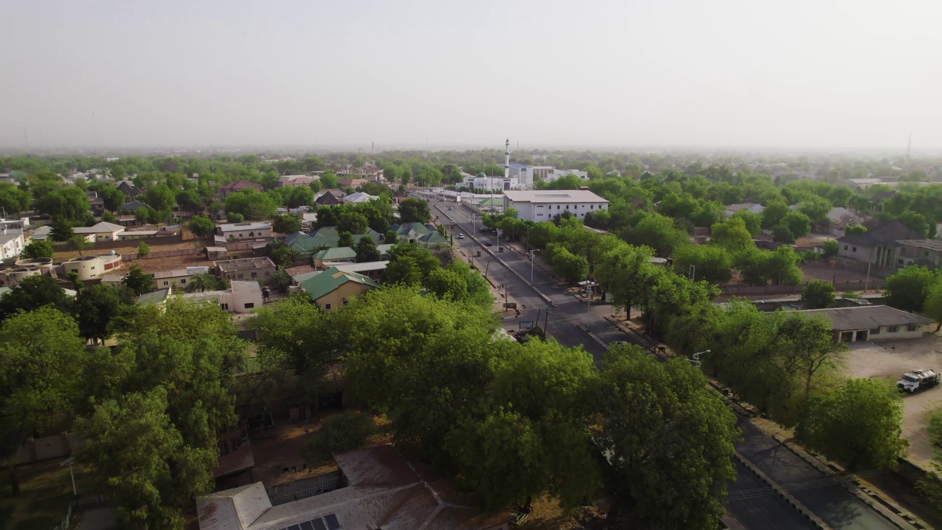 Aerial View Of Urban Area In Maiduguri Stock Footage SBV-352523731 ...