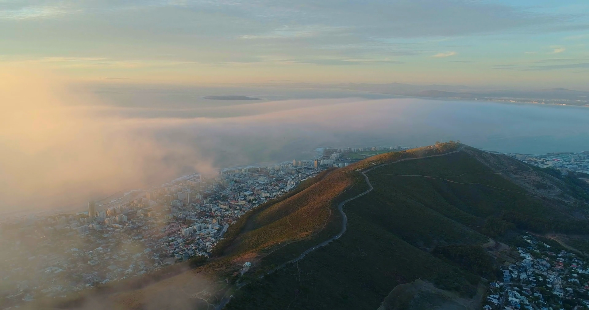 Aerial Reveal Of Signal Hill In Orange Stock Footage SBV-324913941 ...