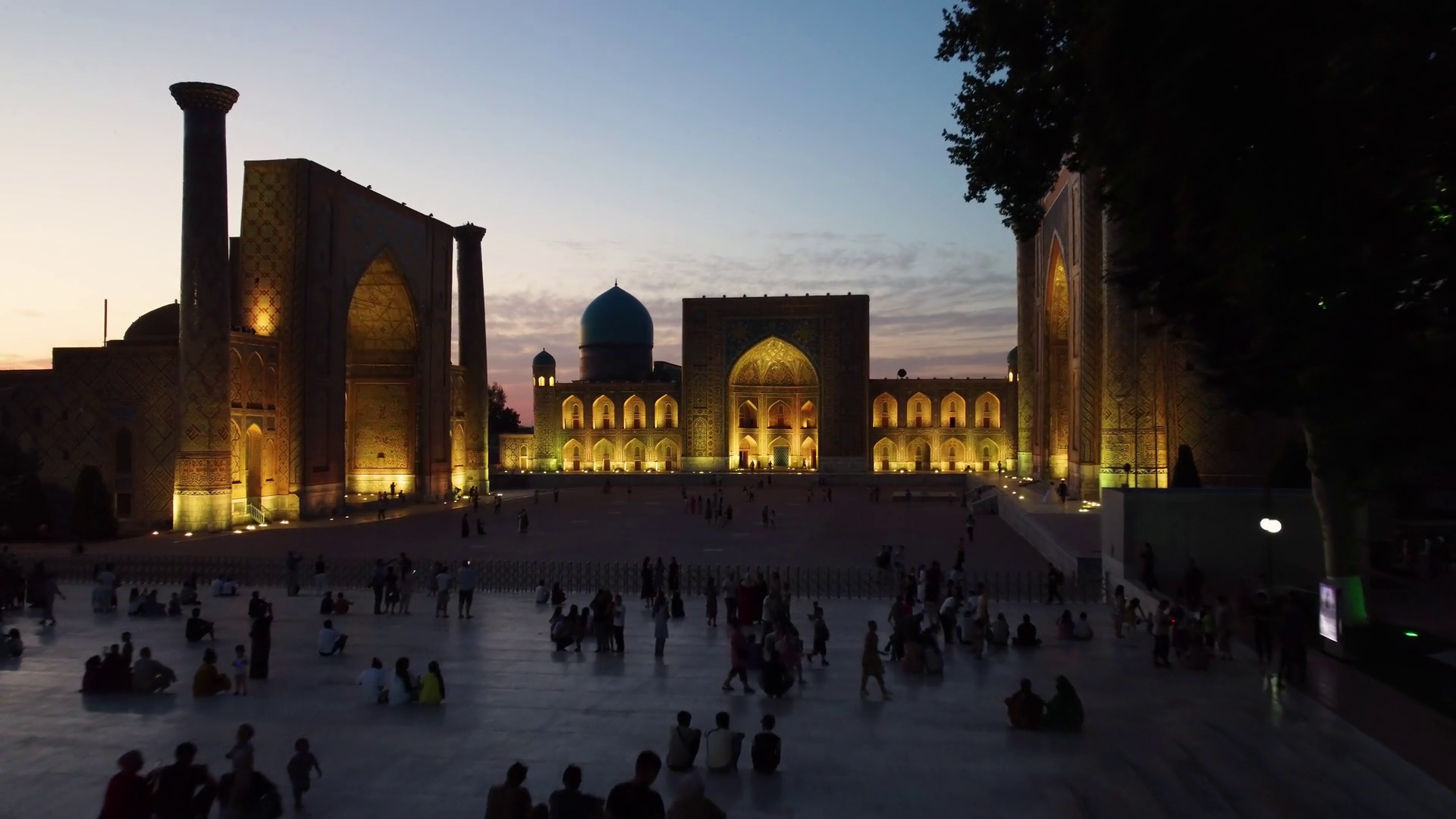 Registan Square In Samarkand Uzbekistan At Stock Footage SBV-351926465 ...