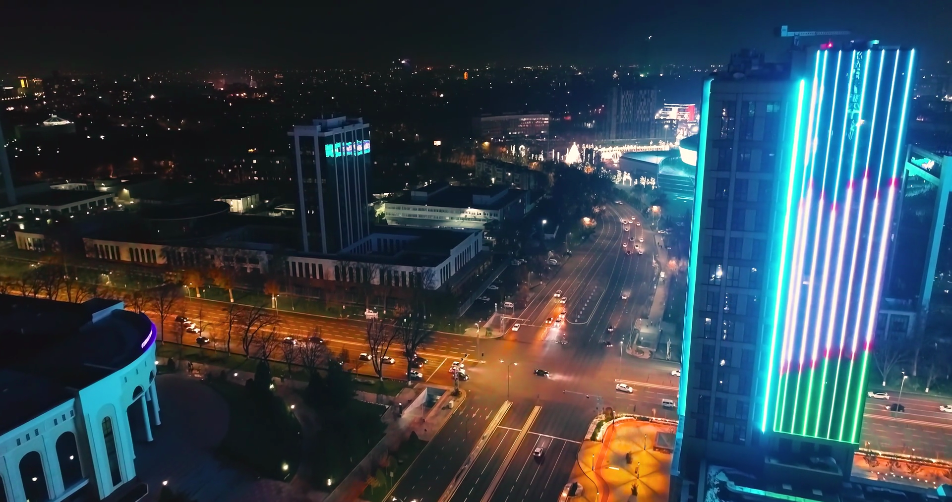 Tashkent City Skyscrapers With Waving Stock Footage SBV-351929857 ...