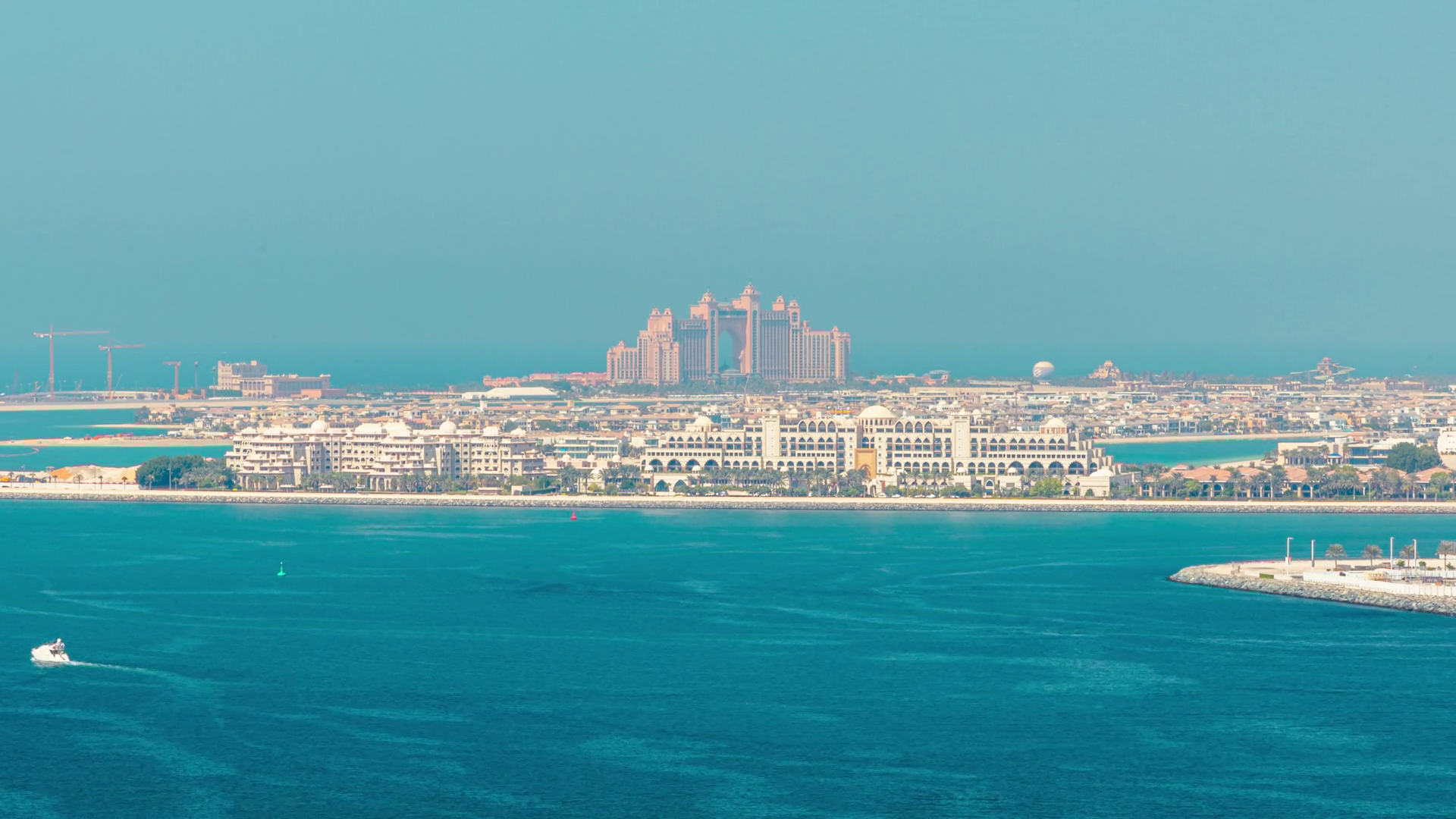 Time Lapse Of Atlantis Palm Hotel Resort In Stock Footage SBV-351922525 ...