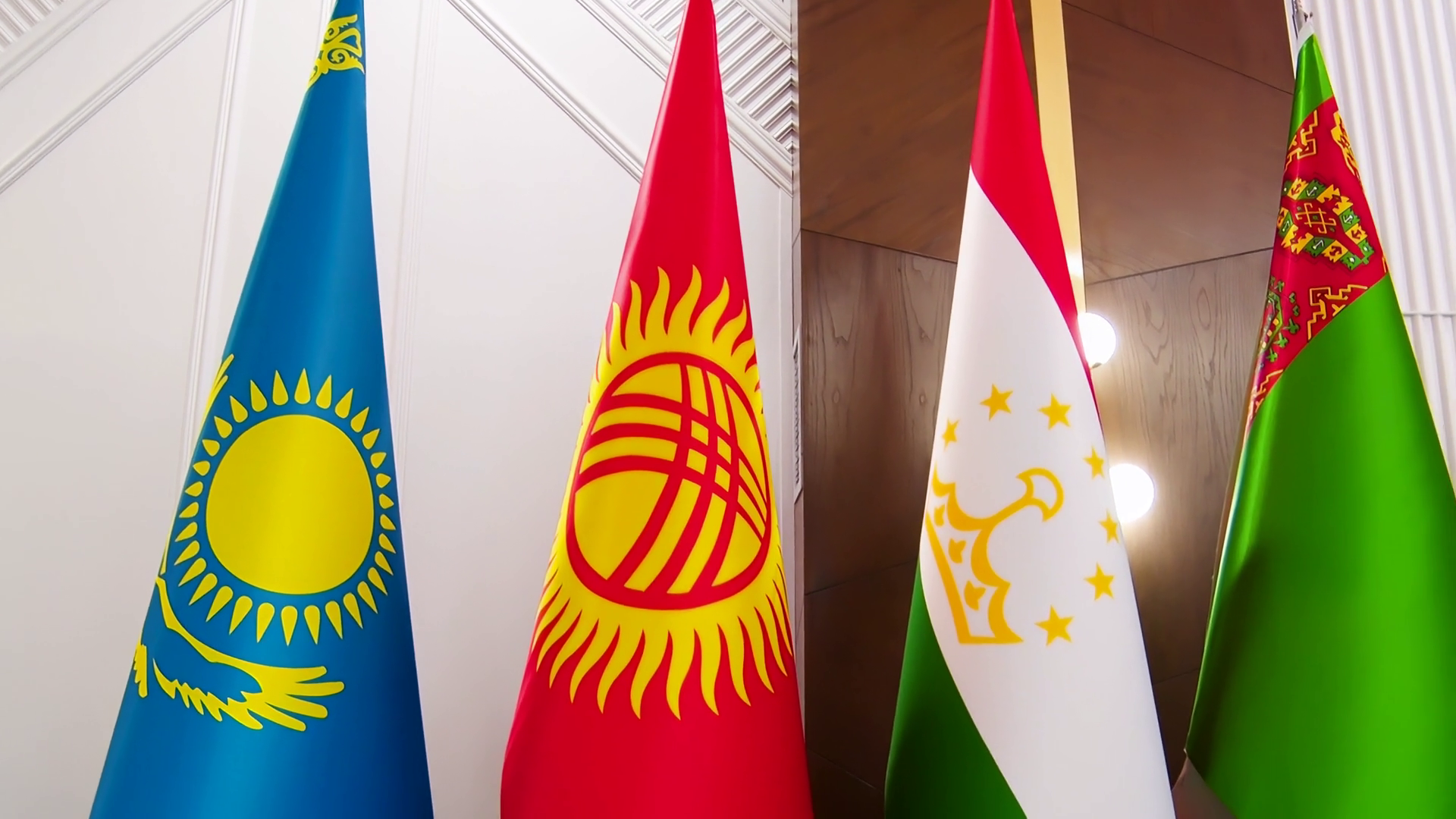 Diplomatic Display Of Central Asian National Stock Footage SBV ...