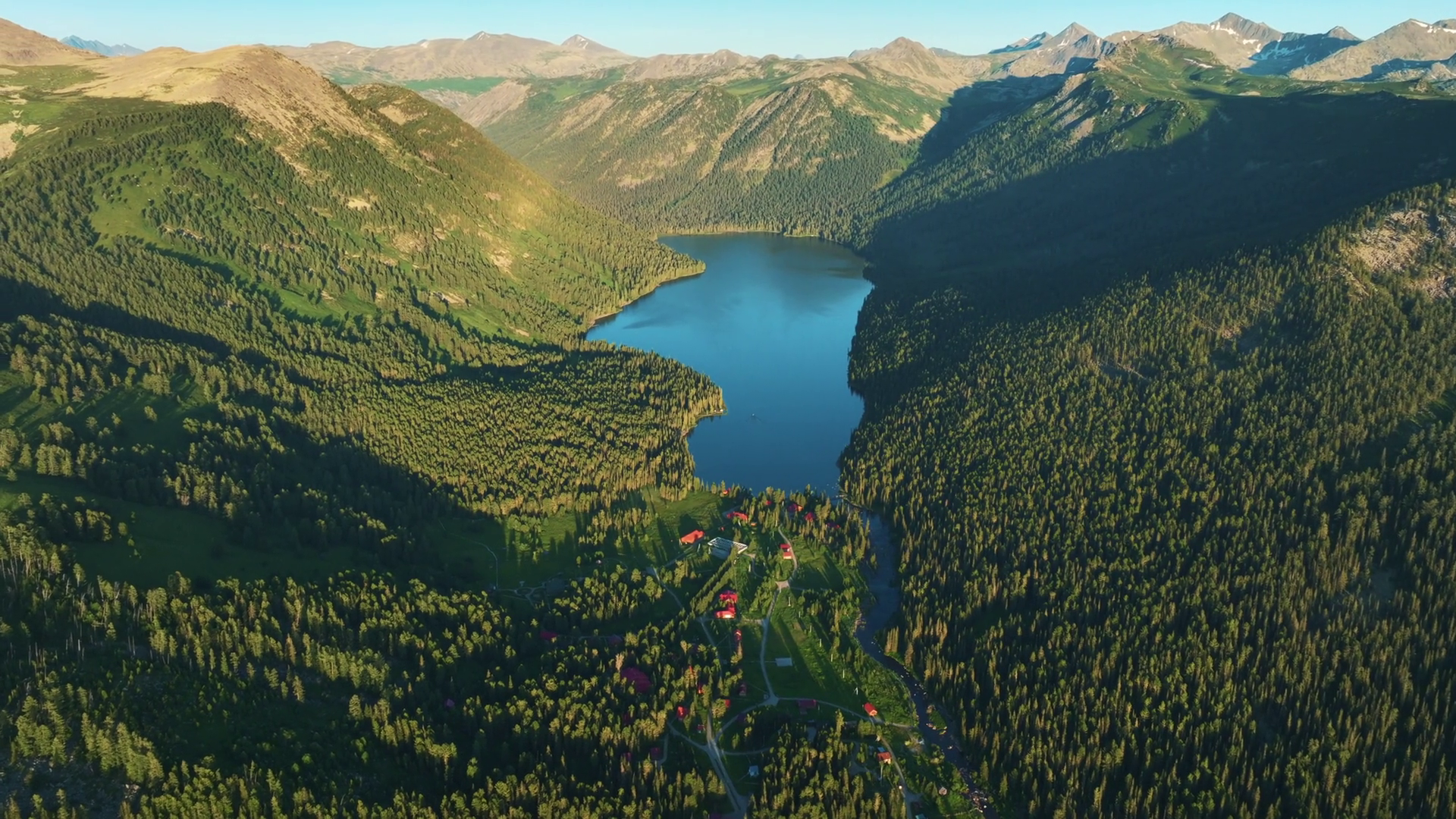 Mountain Lake In Forest Stock Footage SBV-351913019 - Storyblocks