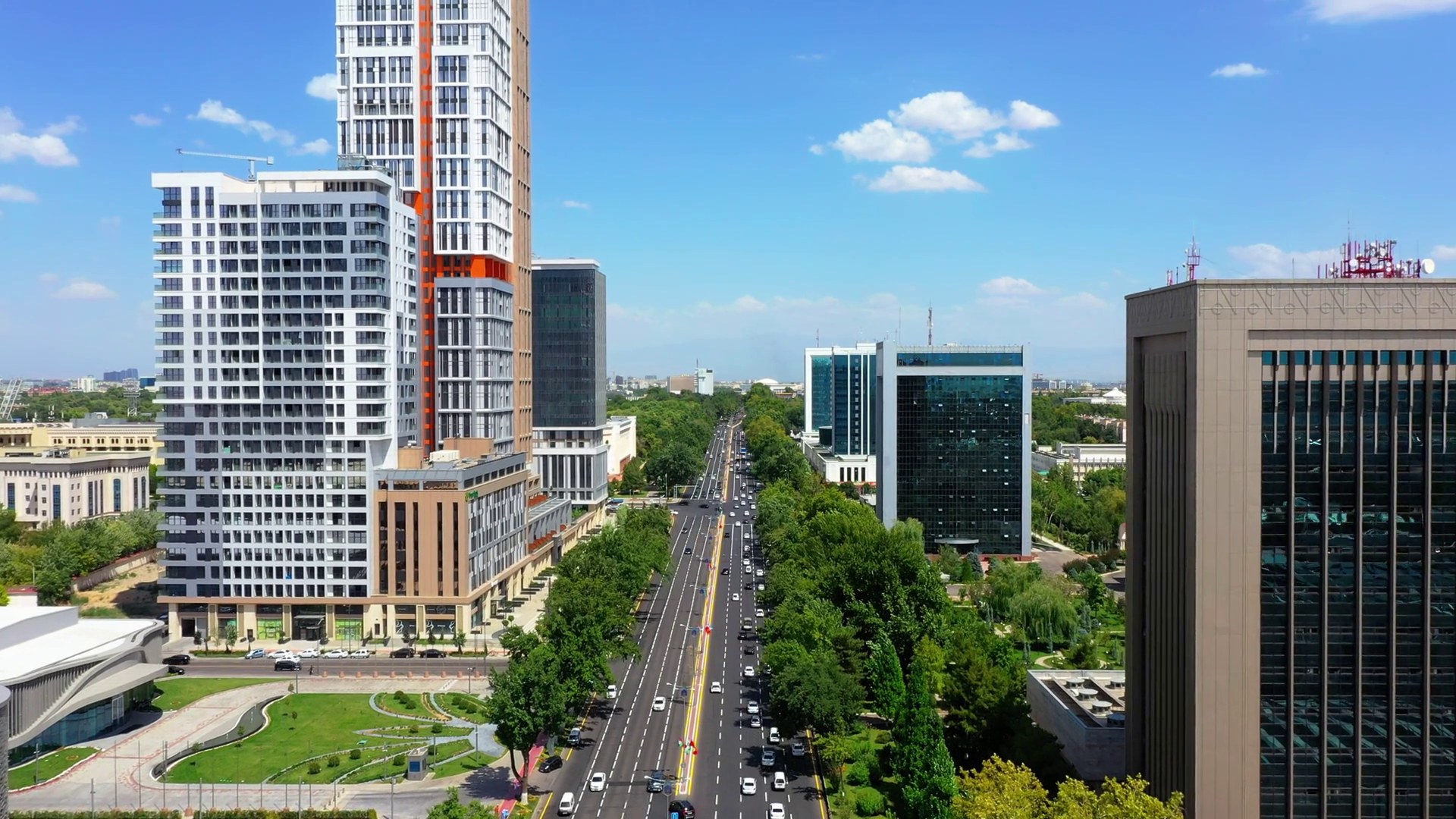 Aerial View Of Modern Tashkent City Stock Footage SBV-351929676 ...