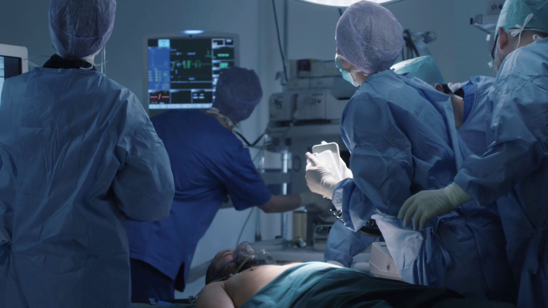 Medical Team Performing Defibrillation In Stock Footage SBV-352144988 ...