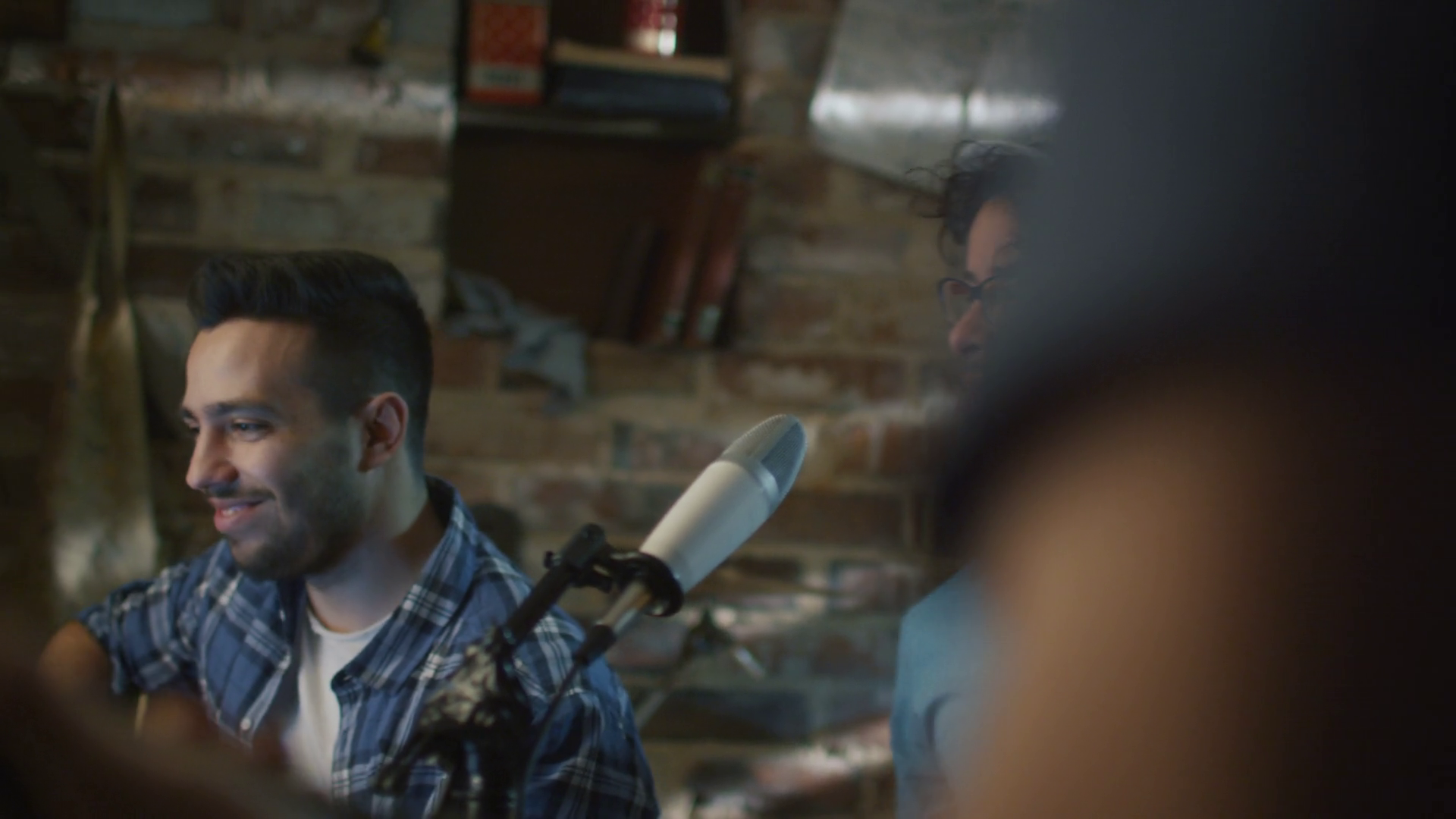 Band Sing Play Guitars Recording Song Stock Footage SBV-352146165 ...