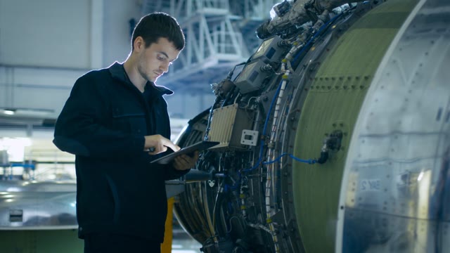 Engineer Airplane Stock Footage: Royalty-Free Video Clips - Storyblocks