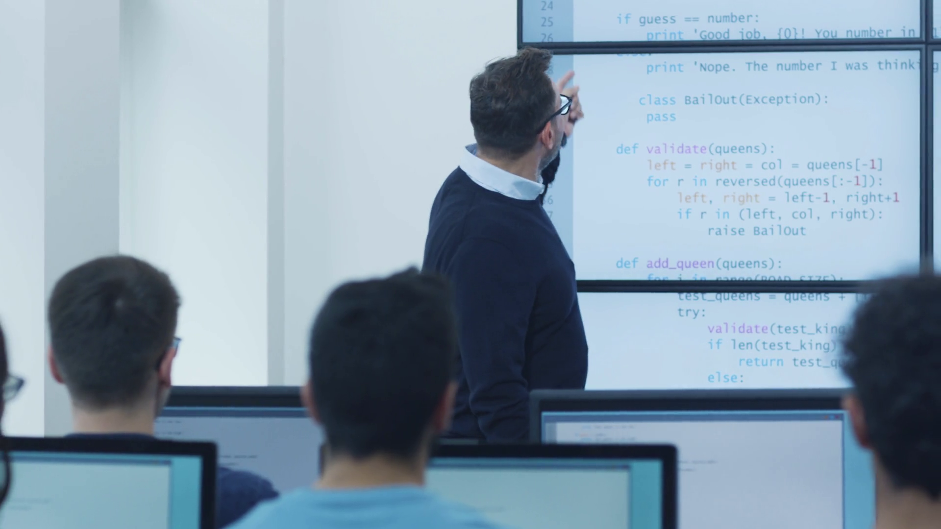 Teacher Speaking About Programming On Stock Footage SBV-352151589 ...