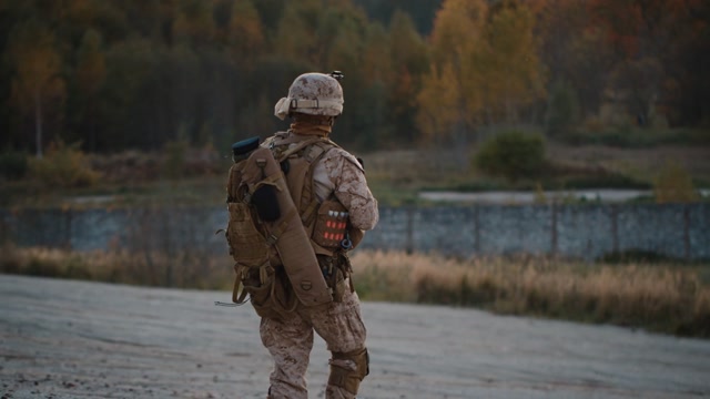 Soldier Walking Alone Stock Footage: Royalty-Free Video Clips - Storyblocks