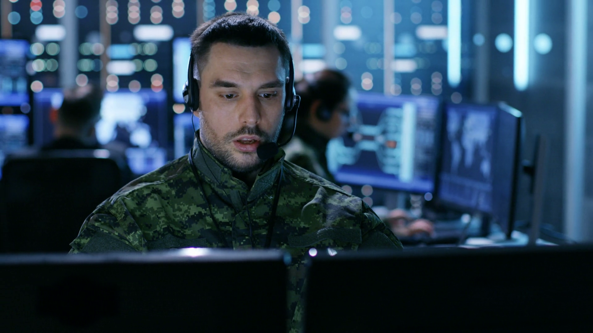 Military Technical Support Professional Stock Footage SBV-352250561 ...