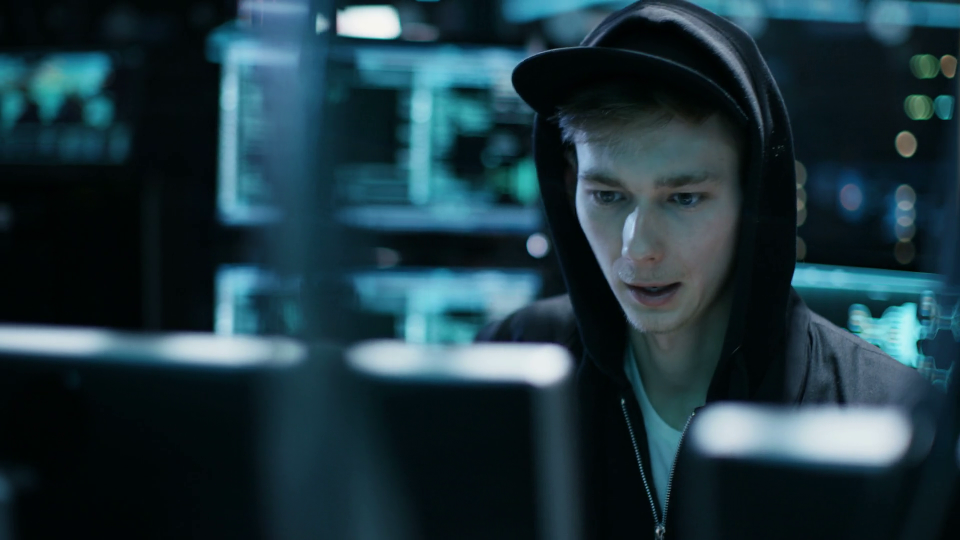 Hooded Teenage Hacker Successfully Attacks Stock Footage SBV-352254472 ...