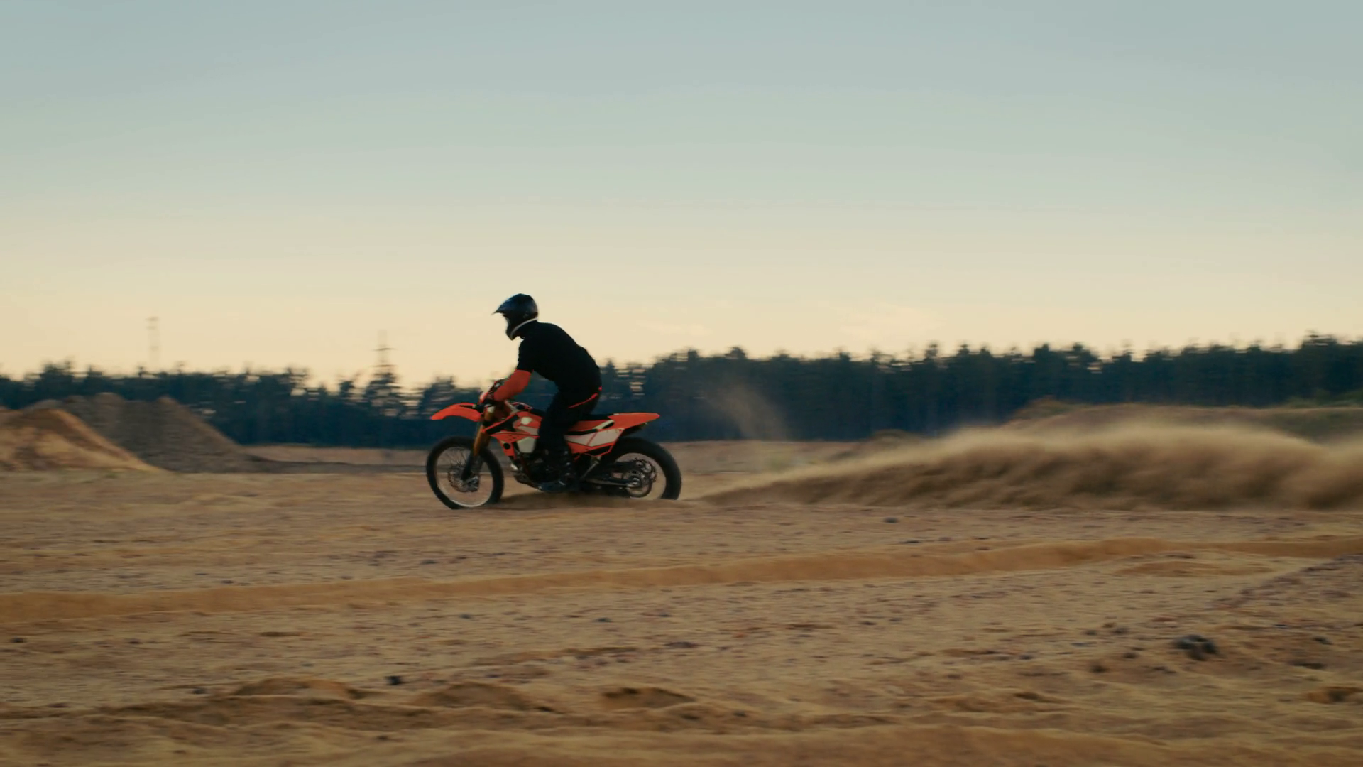 Professional Motocross Biker Drives Fmx Stock Footage SBV-352704999 ...